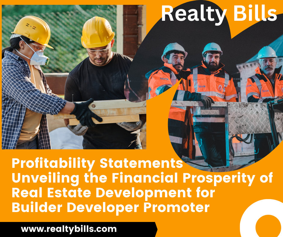 Real Estate Builder Developer Promoter Profitability Statements